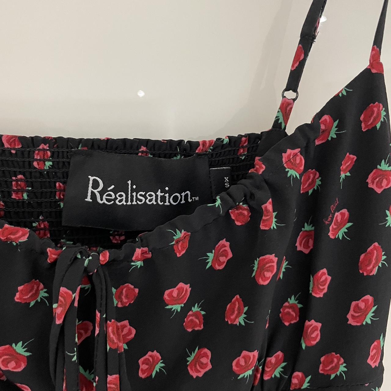 Réalisation Par Alba Dress. Black with red... - Depop