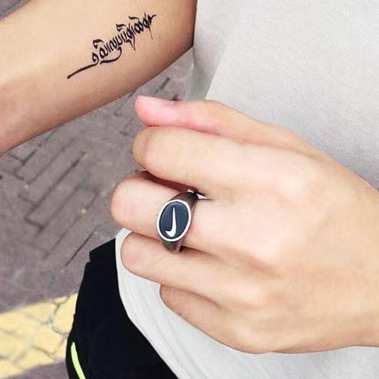 Unisex Nike Rings (2 Pairs) Size: Can be adjustable... - Depop