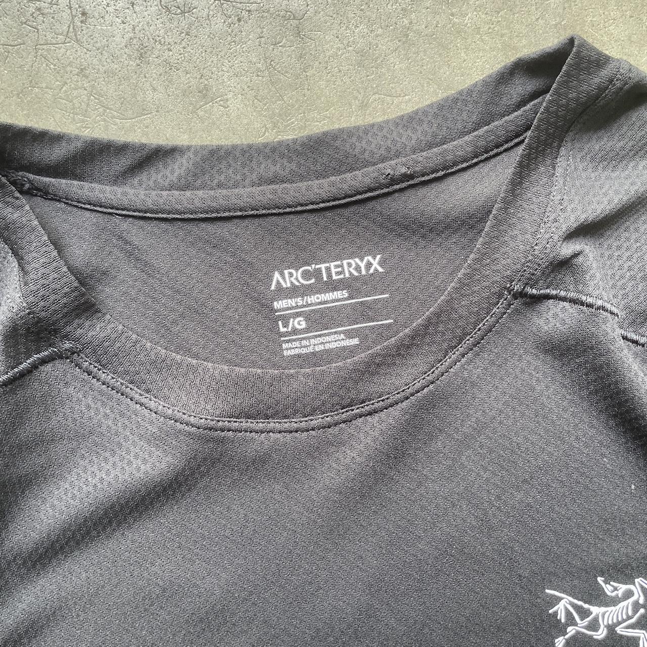 Black Arc'teryx Ramp Linear Tee - athletic,... | Depop