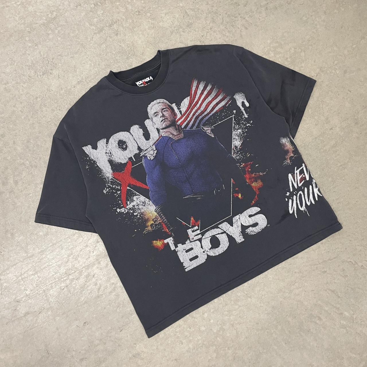 YoungLA x The Boys Homelander Graphic Tee Size:... | Depop