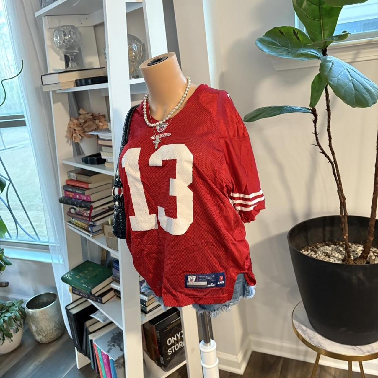 Red 49ers NFL Football Jersey A bold red San... | Depop