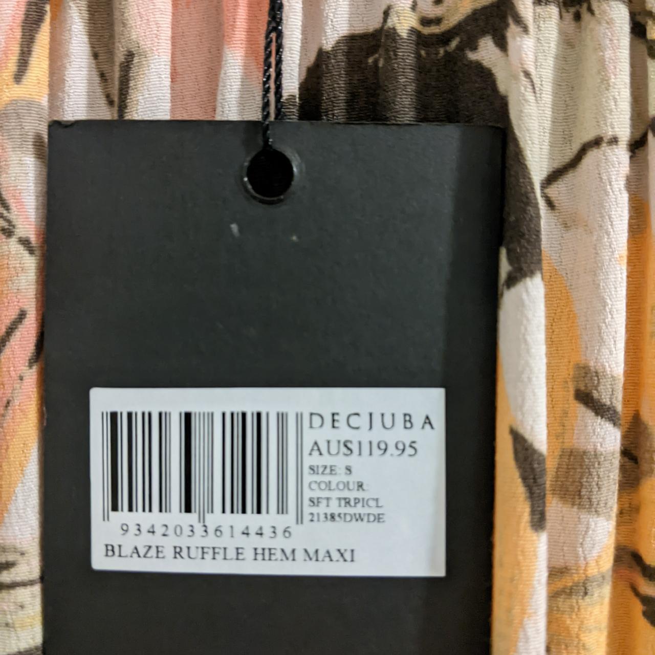 Decjuba Blaze Ruffle Hem maxi dress Size small,... - Depop