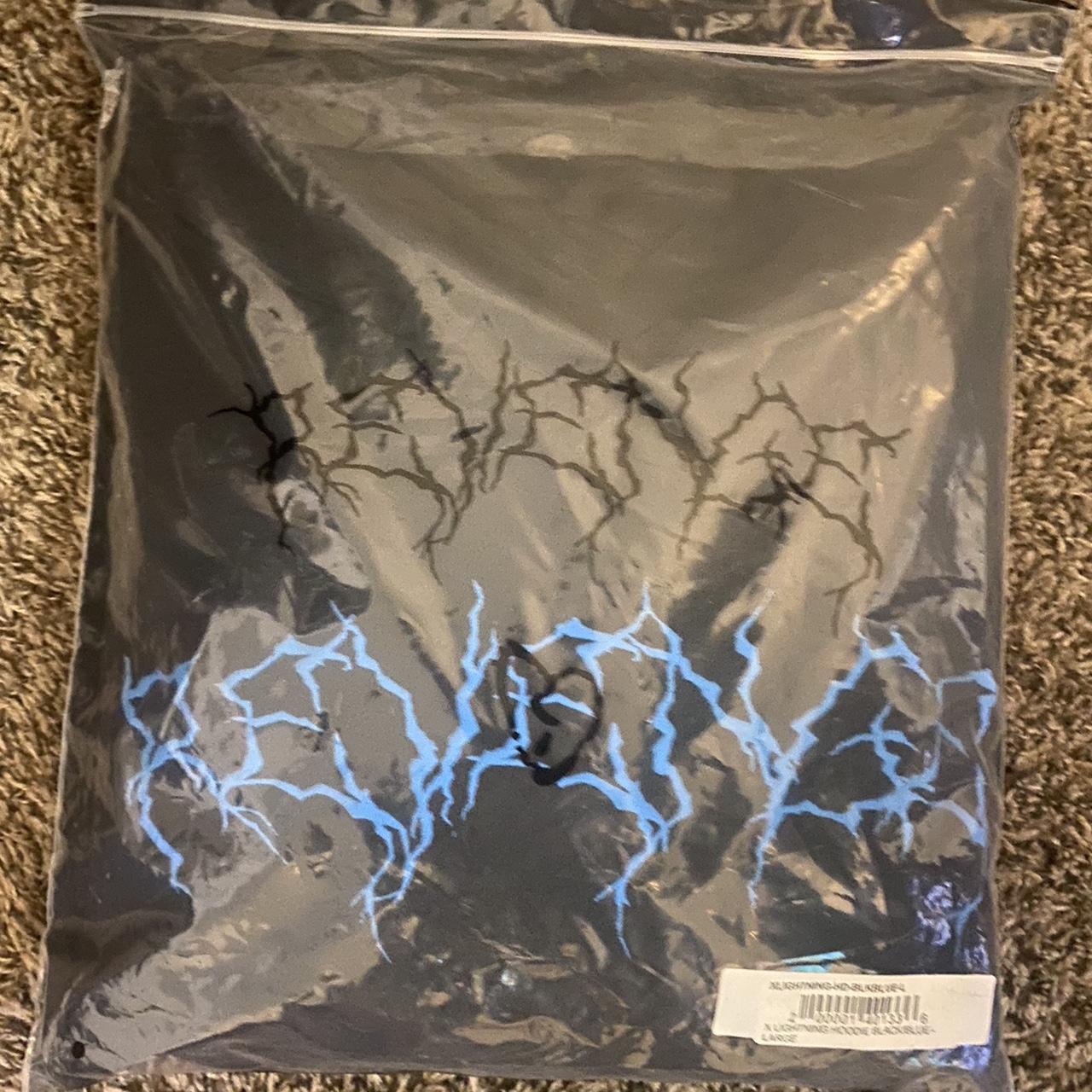 Revenge blue lightning kill hoodie Size L Never worn... - Depop