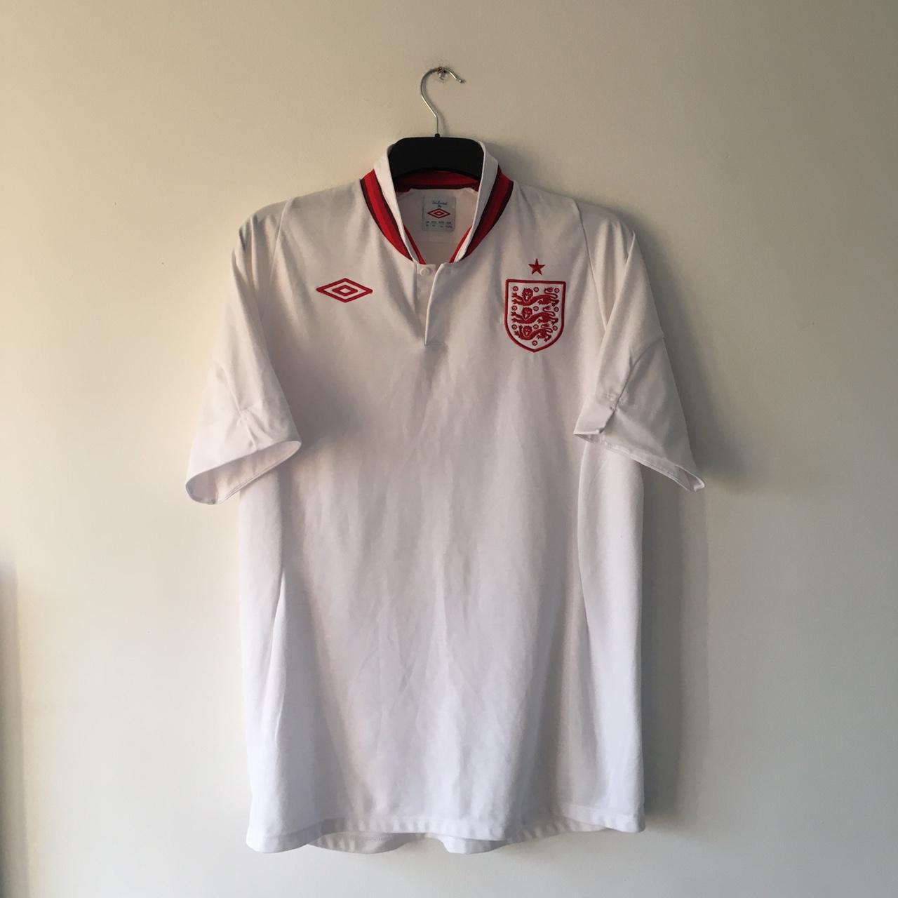 ITEM: England Umbro Home Football Shirt 2012 /... - Depop