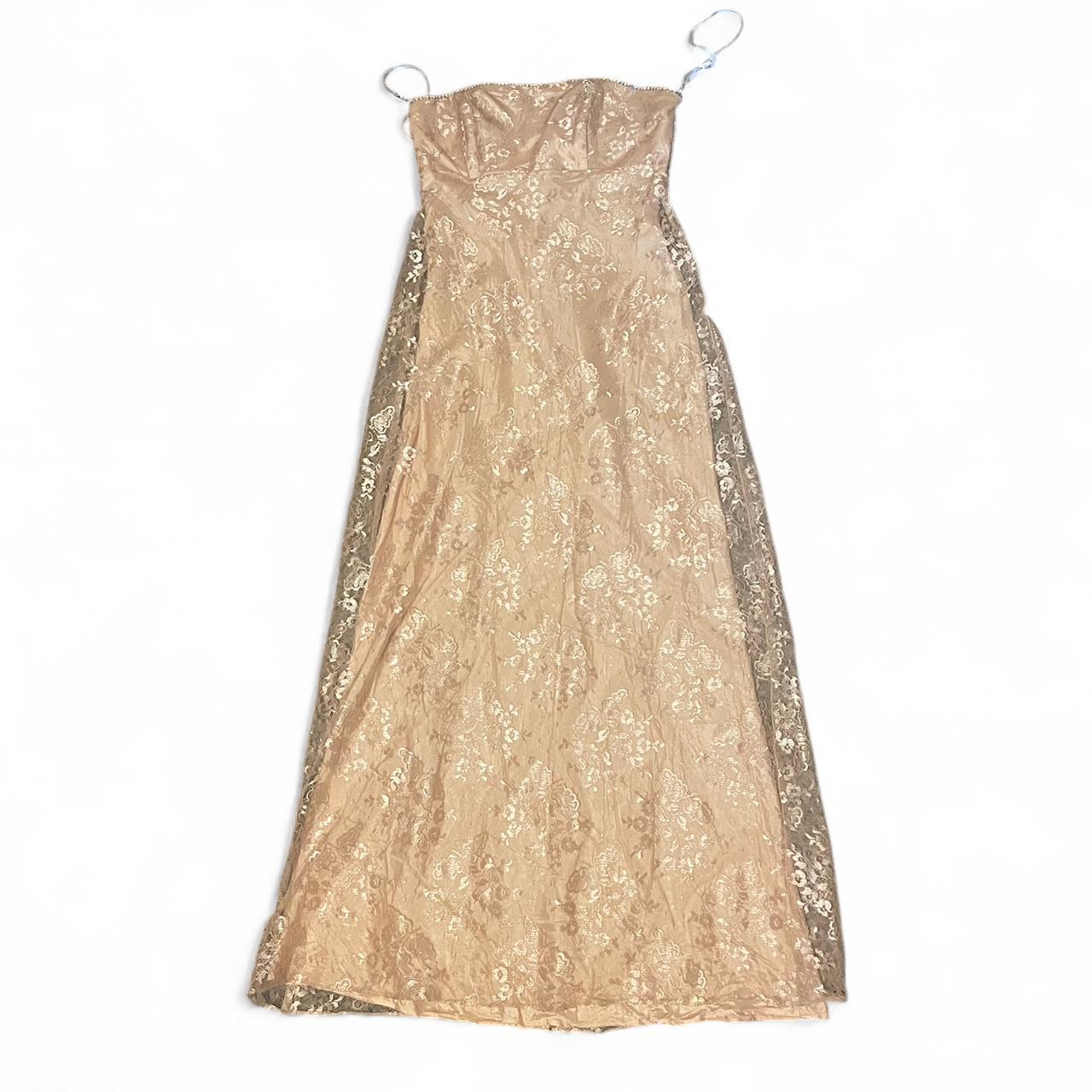 Yellow and gold lace Zum Zum Niki Livas prom dress,... | Depop