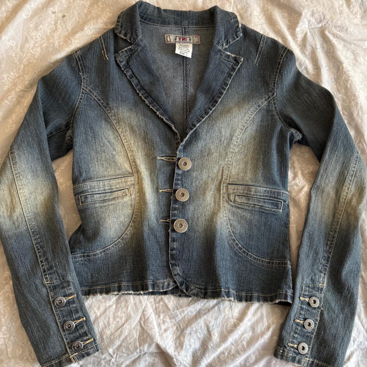 vintage YMI jean jacket size large but can... - Depop