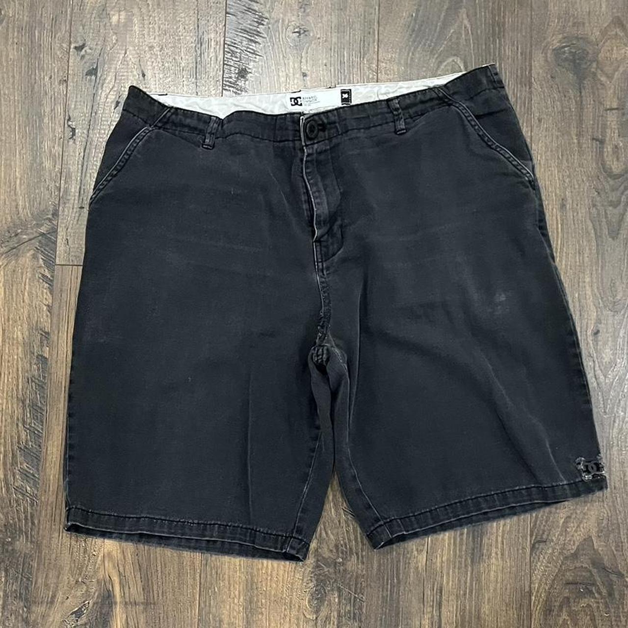 SUPER COOL DC SHORTS ‼️ size 36 🆒🆒🆒 hole in crotch seam - Depop