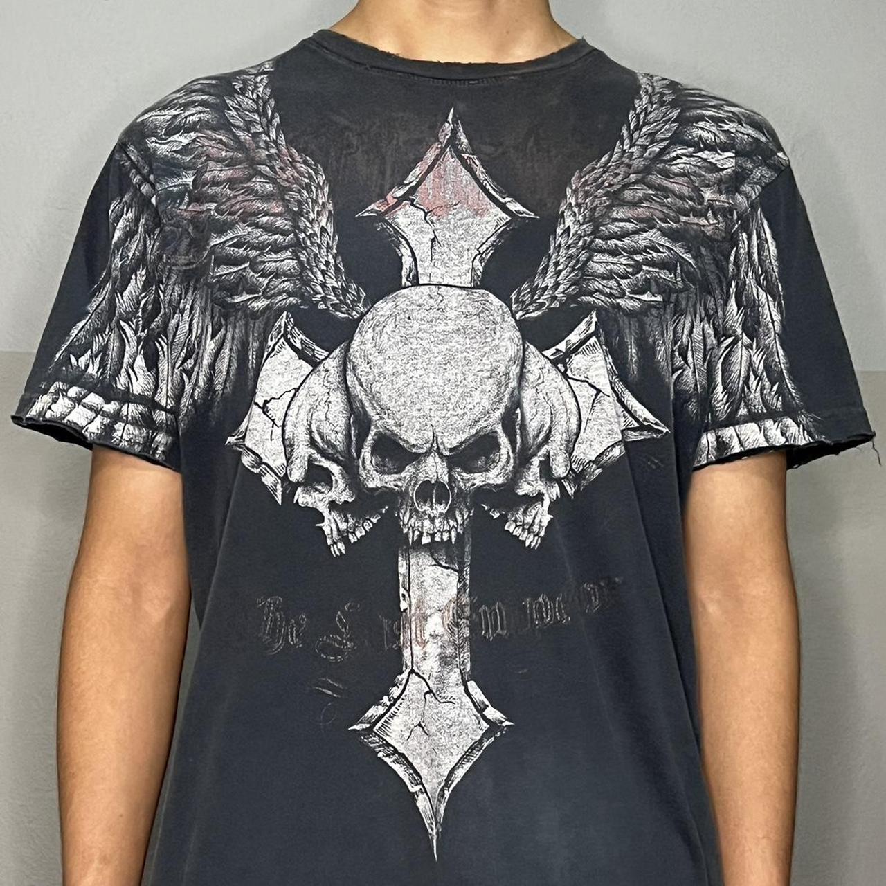 Y2K Affliction Fedor Emalianeko “Death Eyes”... - Depop
