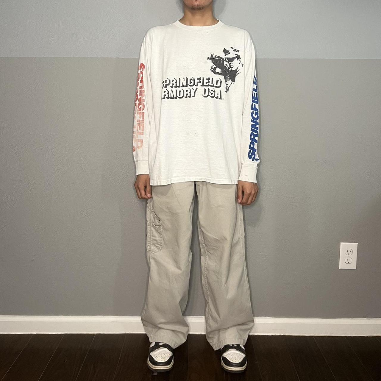 Vintage 90s Springfield Armory Distressed Long... - Depop