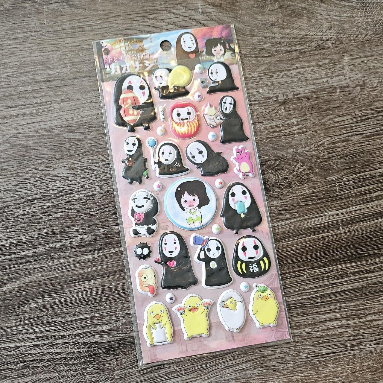 Spirited Away Noh Face Foam Sticker Sheet This... - Depop
