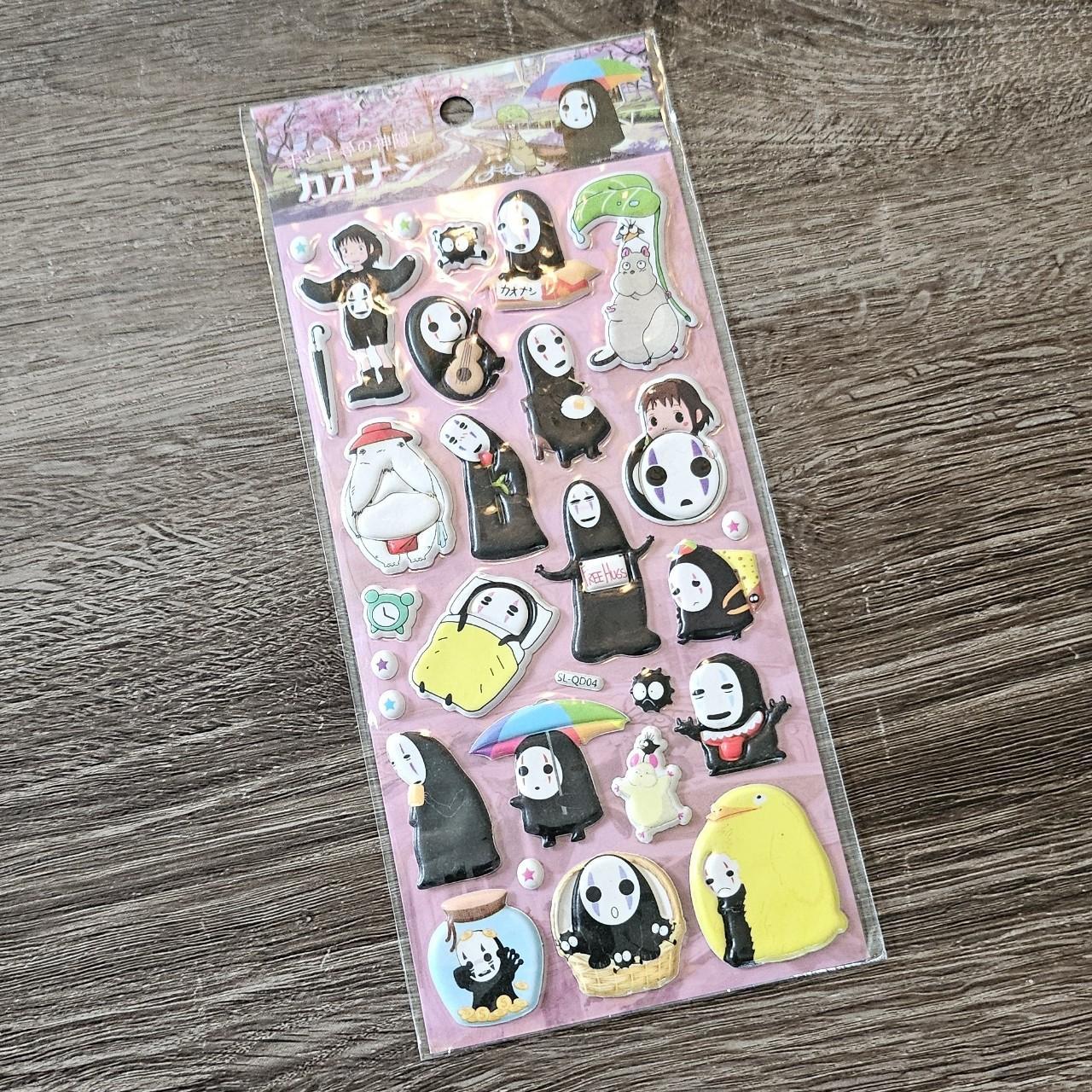 Spirited Away Noh Face Foam Sticker Sheet This... - Depop