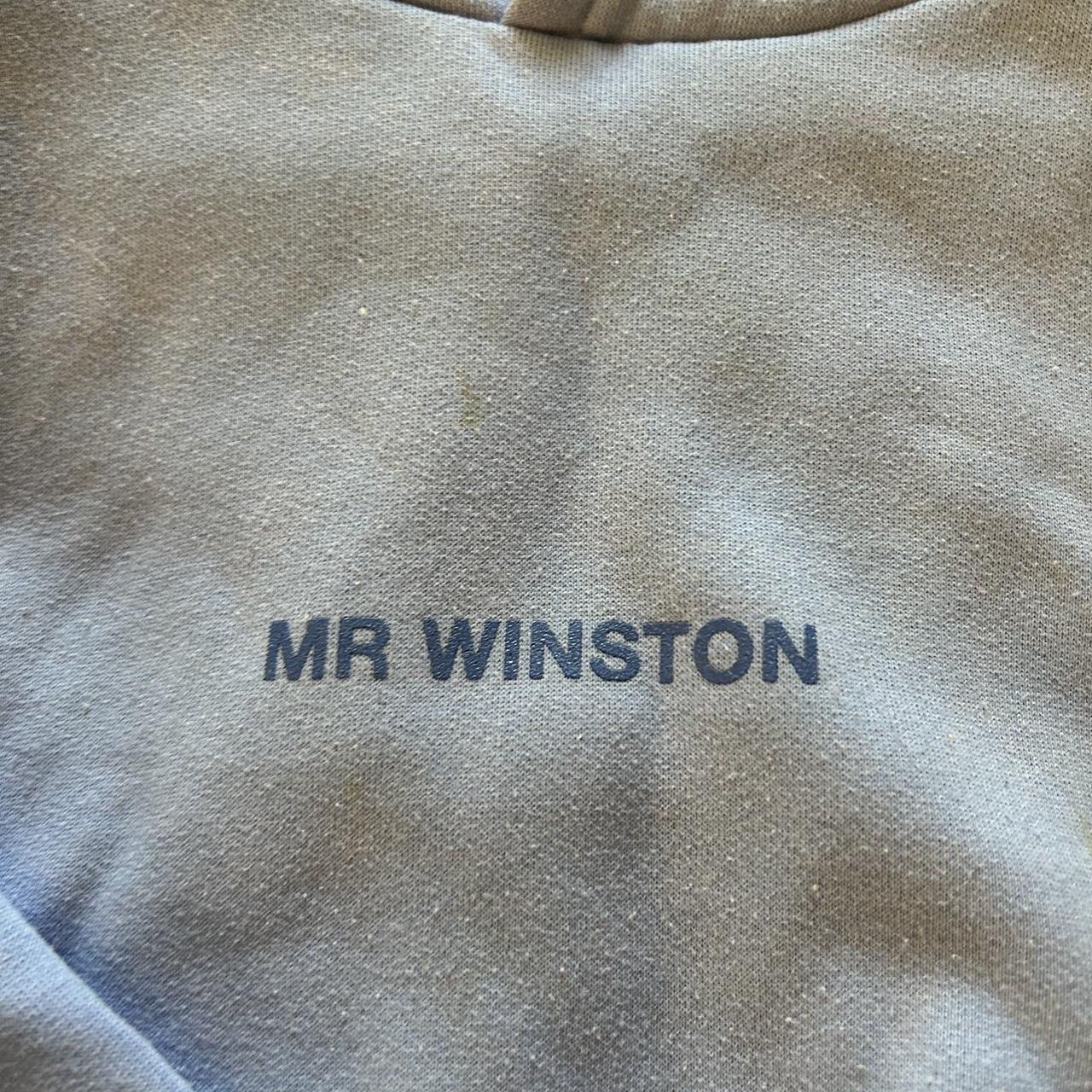 mr winston puff hoodie blueberry size:... - Depop