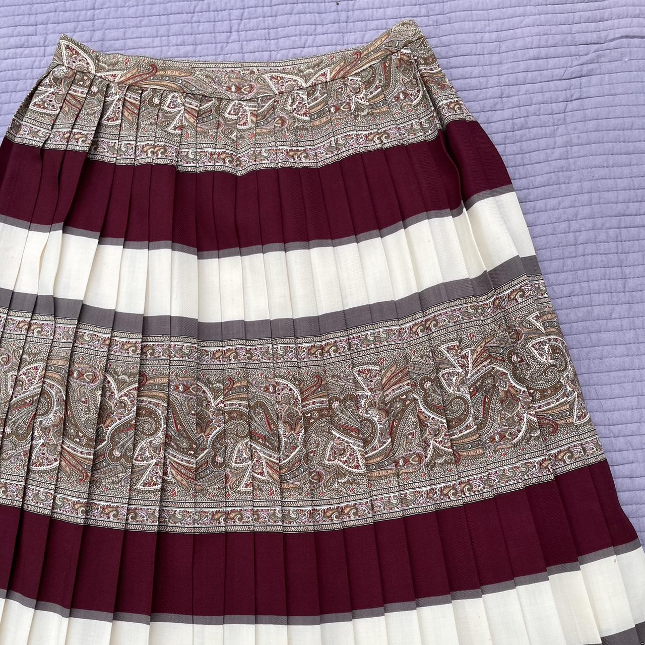 Gorgeous vintage pleated wool skirt by David Mohlo... - Depop