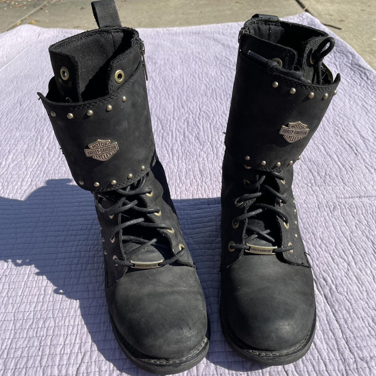 Harley Davidson Barlyn riding boots! Soft black... - Depop
