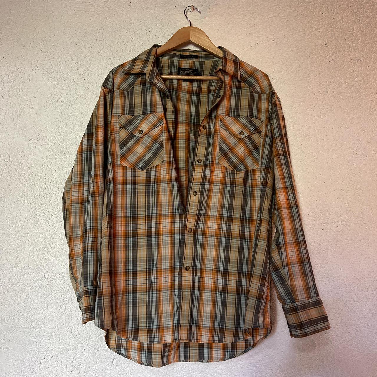 Pendleton frontier striped flannel really great... - Depop