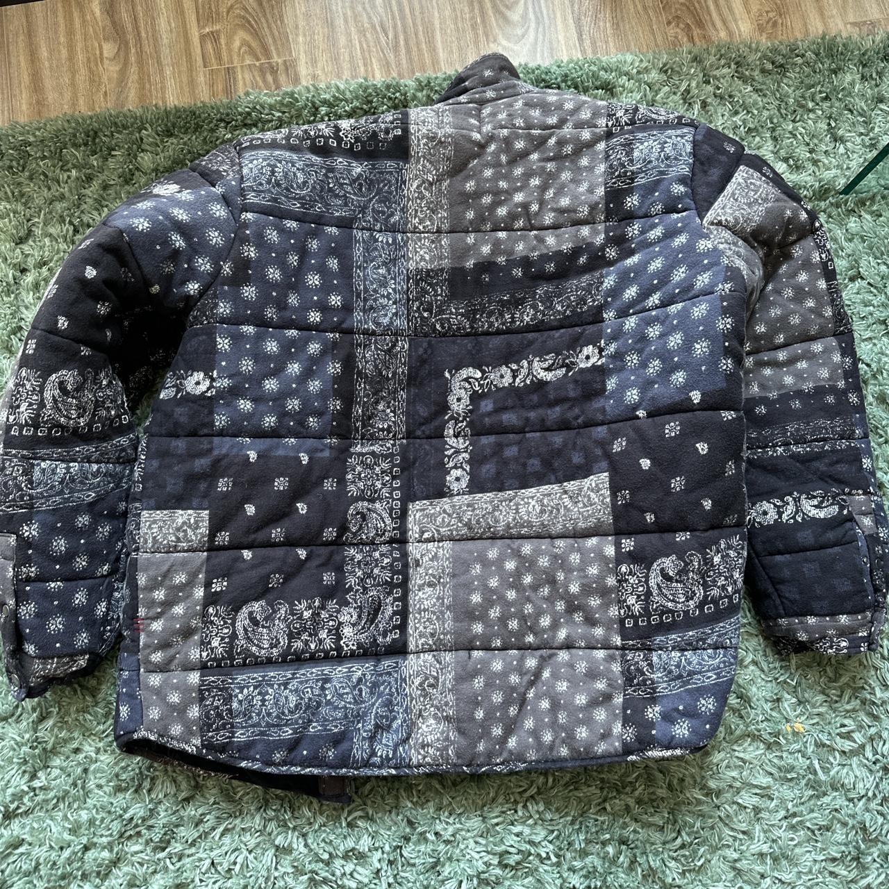 BDG Men's Blue and Grey Jacket | Depop