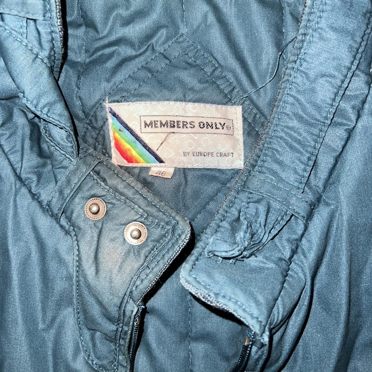 Members Only jacket with authentic 80s rainbow tag... - Depop