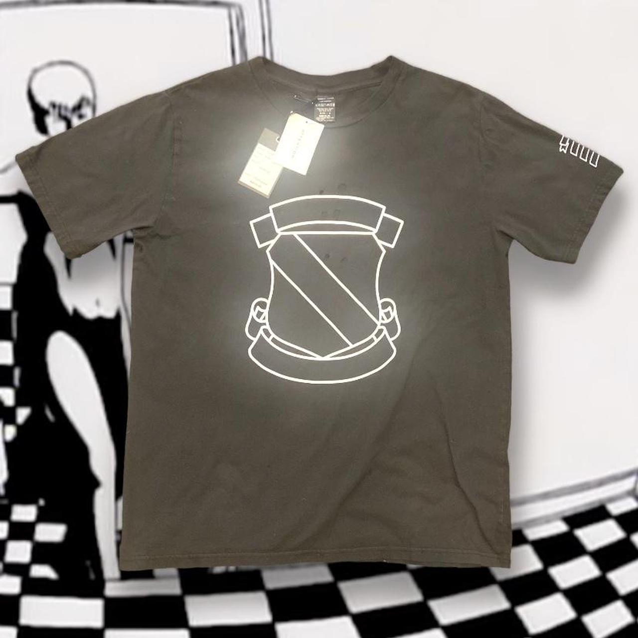 Number nine shield tee -Black size: 4(XL) fits... - Depop