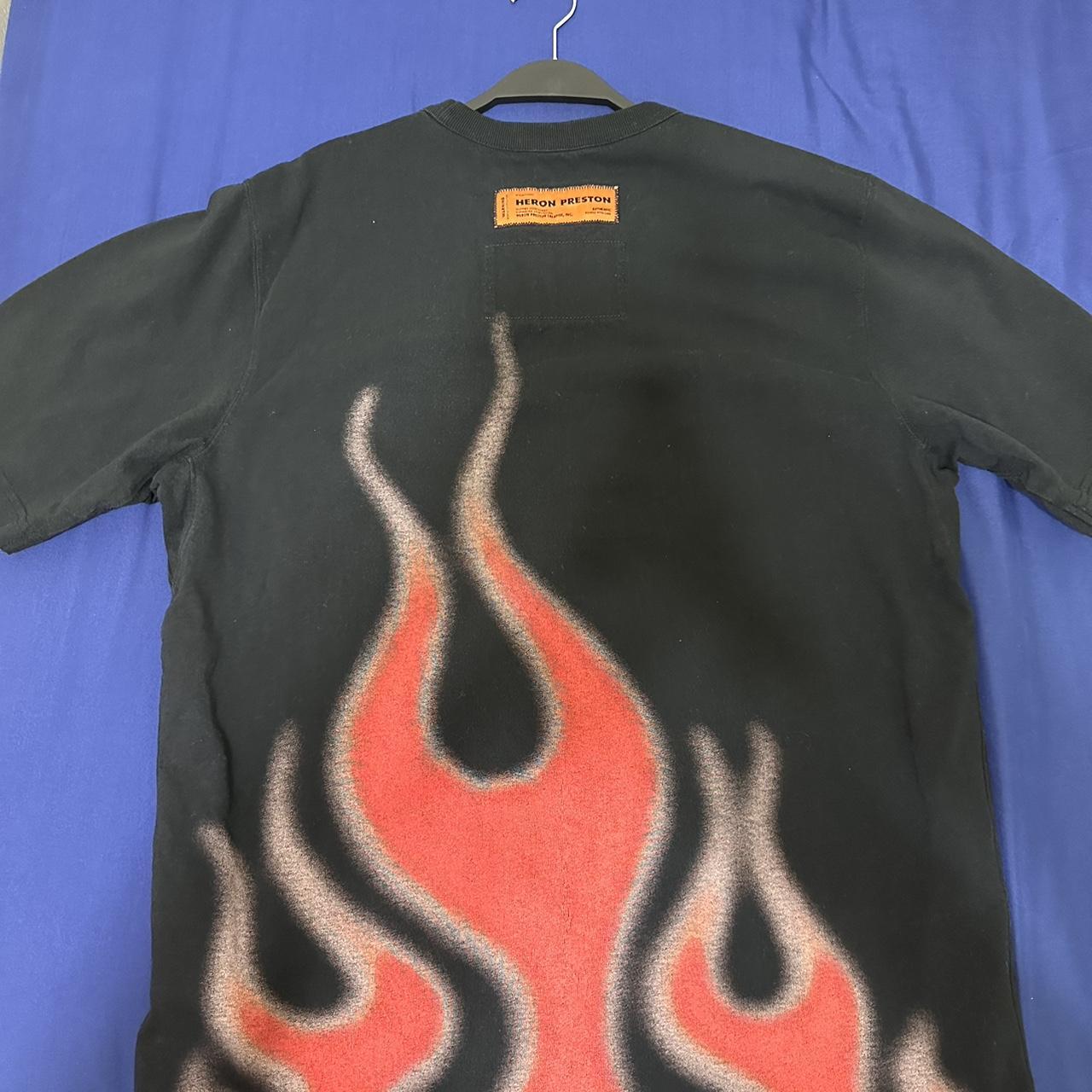Heron Preston Flame T-Shirt *Worn once* - Depop