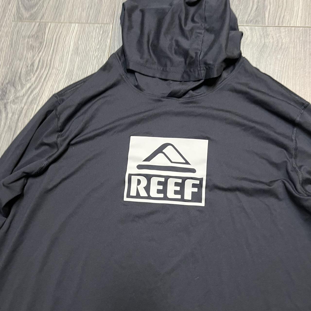 Reef Black Long sleeve with hoodie for fishing and... - Depop