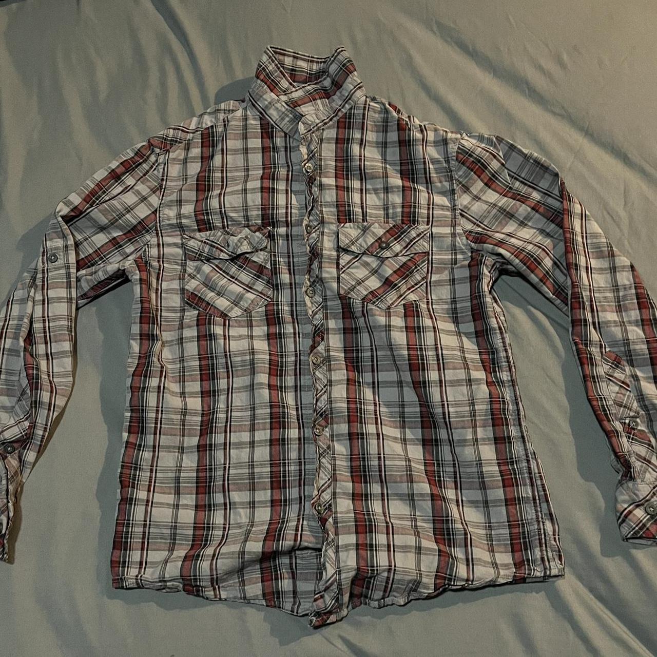 Helix dress shirt with cool design in the back and... - Depop