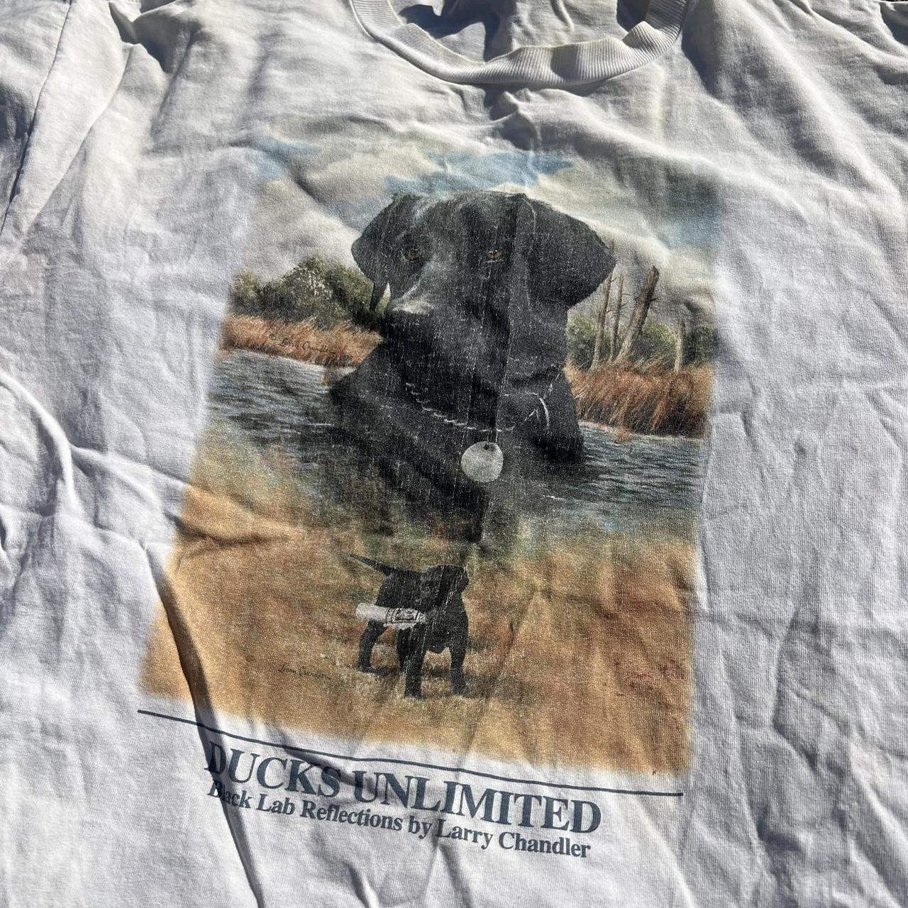 Vintage 1990s Black Lab Reflections Ducks Unlimited... | Depop