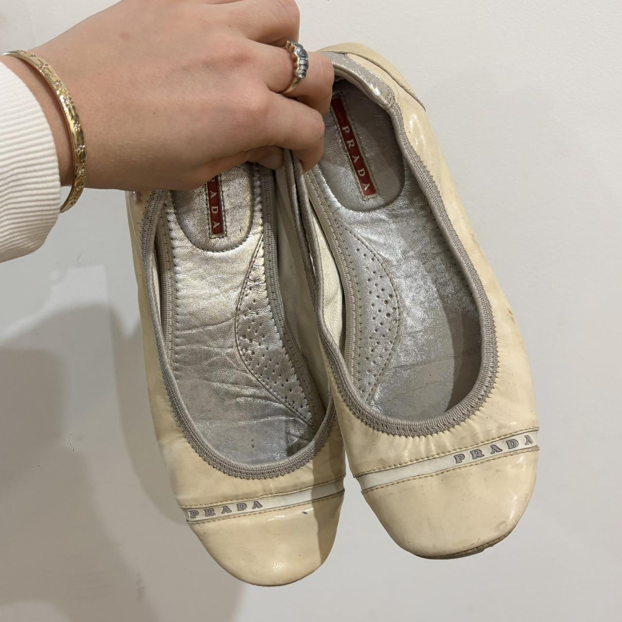 Rare Vintage Prada Ballet Flats - Size 36 Authentic... | Depop