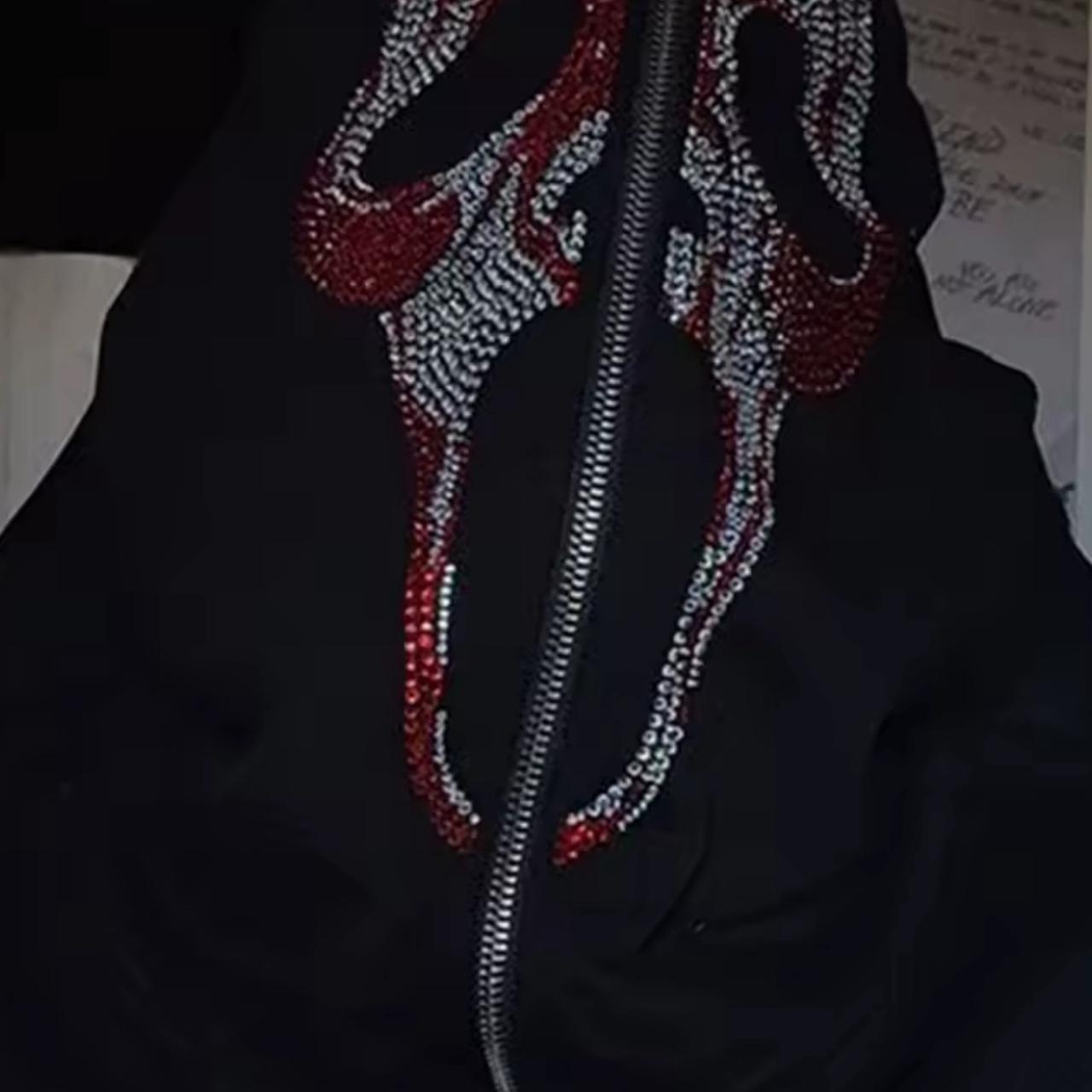 Autumn Fashion Punk Y2k Gothic Grunge Rhinestones... | Depop