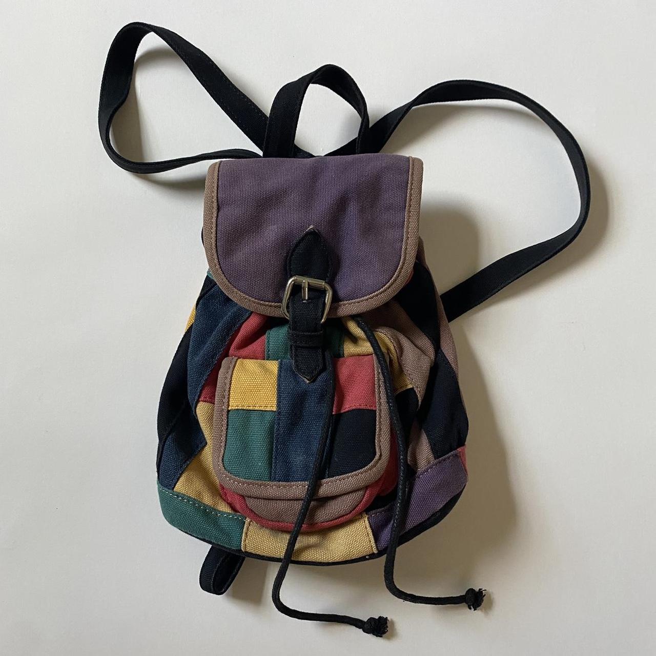 URBAN OUTFITTERS MINI BACKPACK #patchwork... - Depop