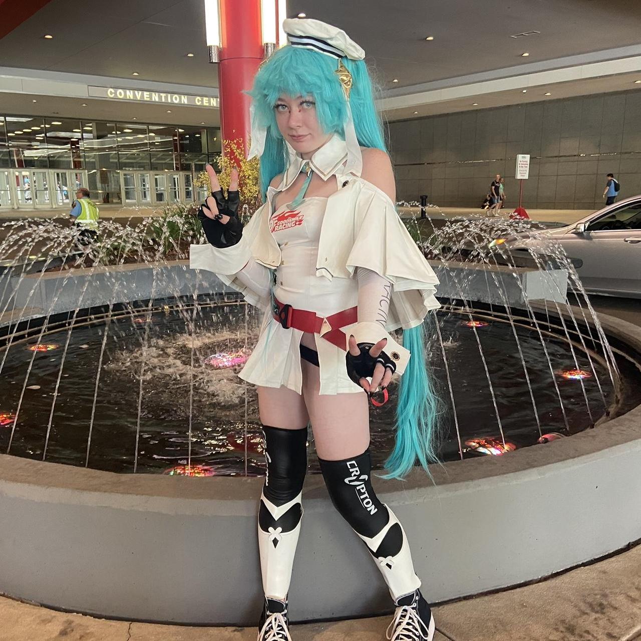 2023 Uwowo Racing Miku cosplay Size: Small Brand:... - Depop