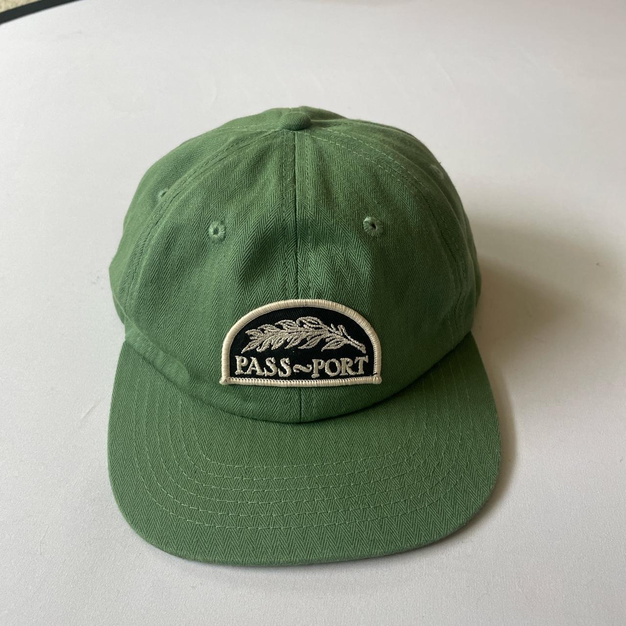 Pass Port Men's Green Hat | Depop