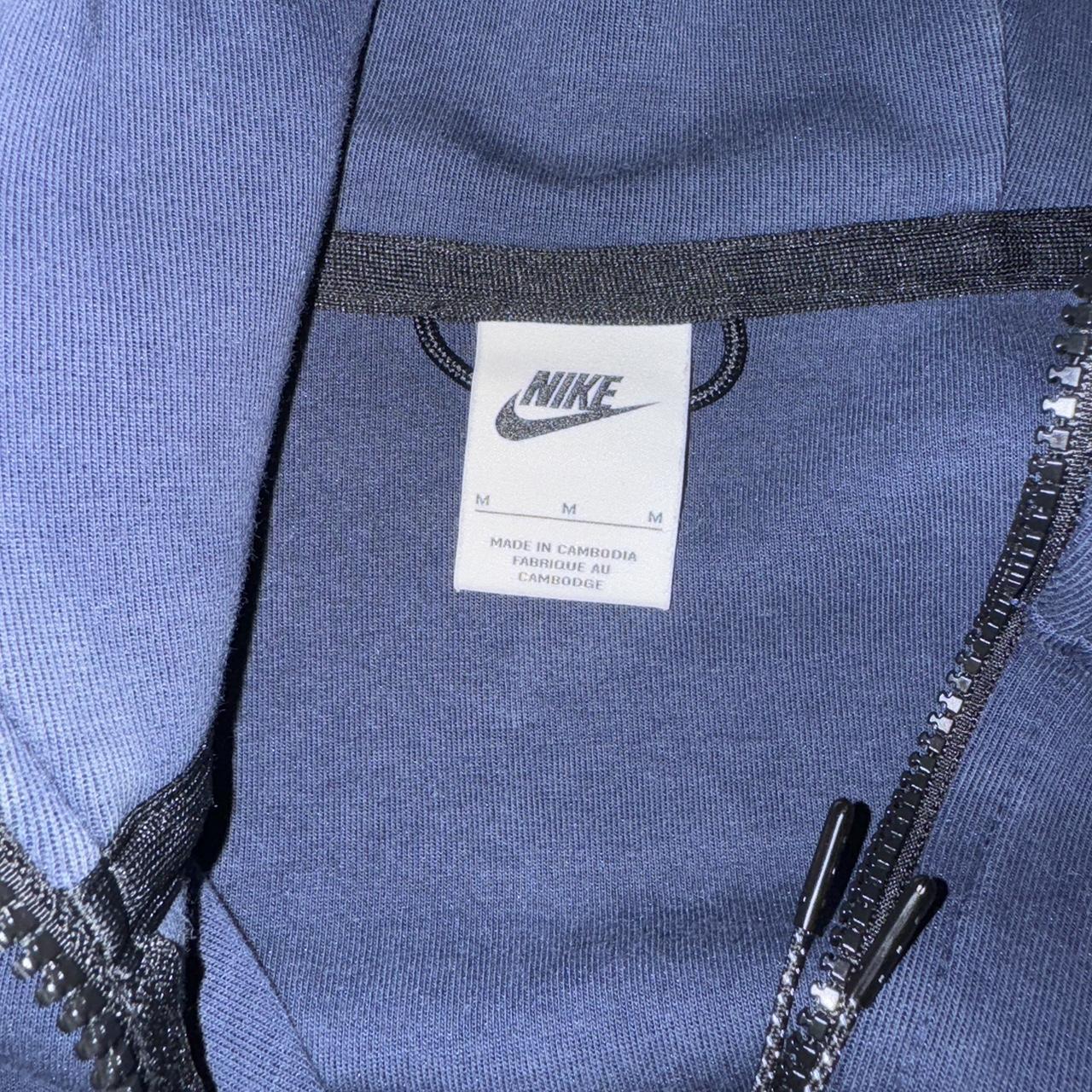 navy nike tech fleece size M width: 20 length:... - Depop