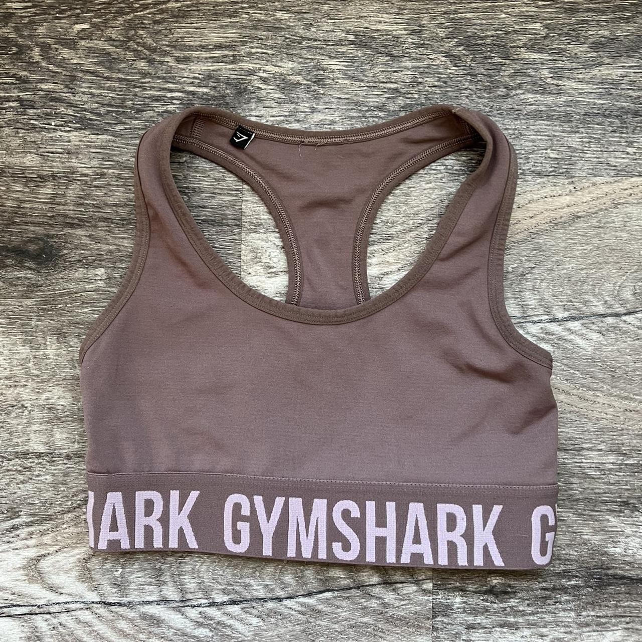 gymshark sports bra (medium) mauve color. brand new... - Depop