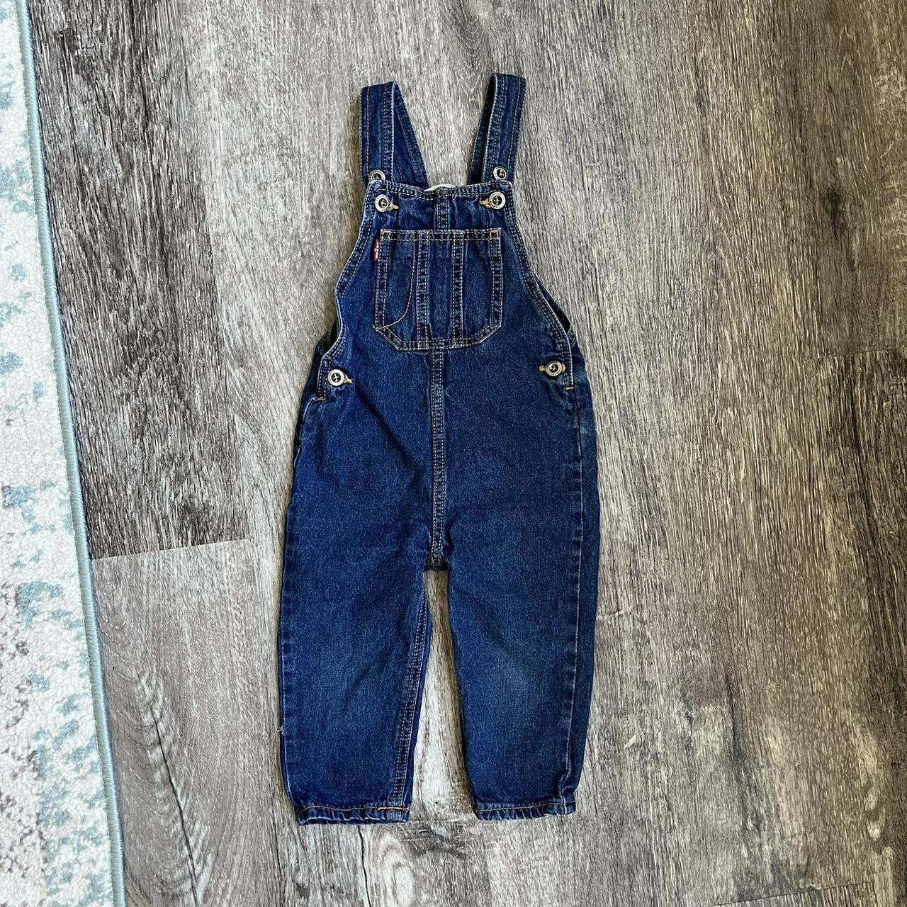 levi's denim baby overalls NWOT 24 months perfect... - Depop