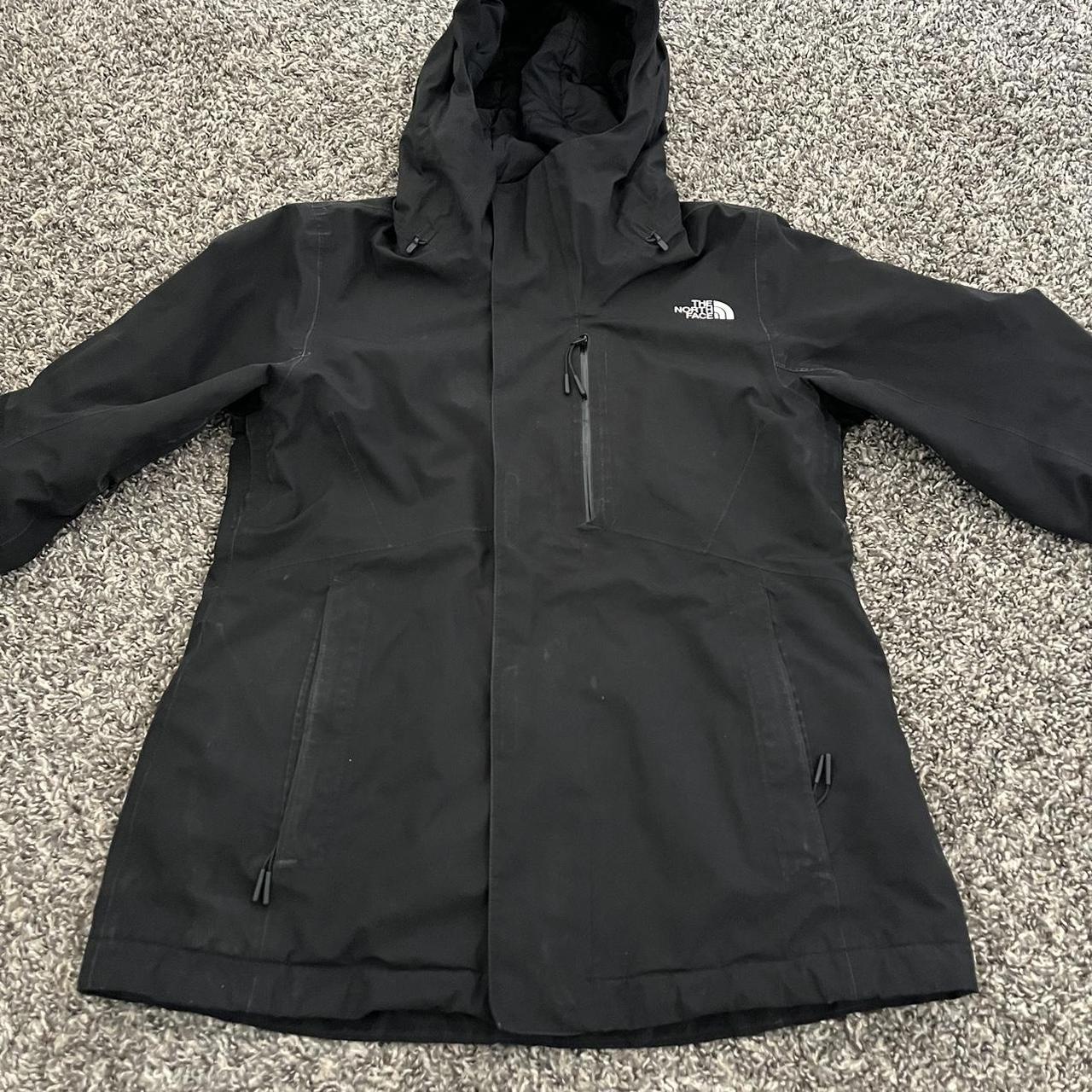 TNF softshell insulated rain jacket women's medium... - Depop