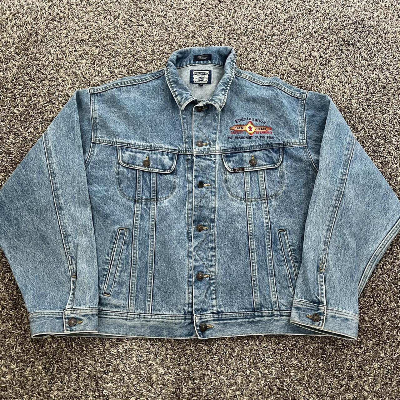 VTG 90s Lee denim jacket men's xxl great condition,... - Depop