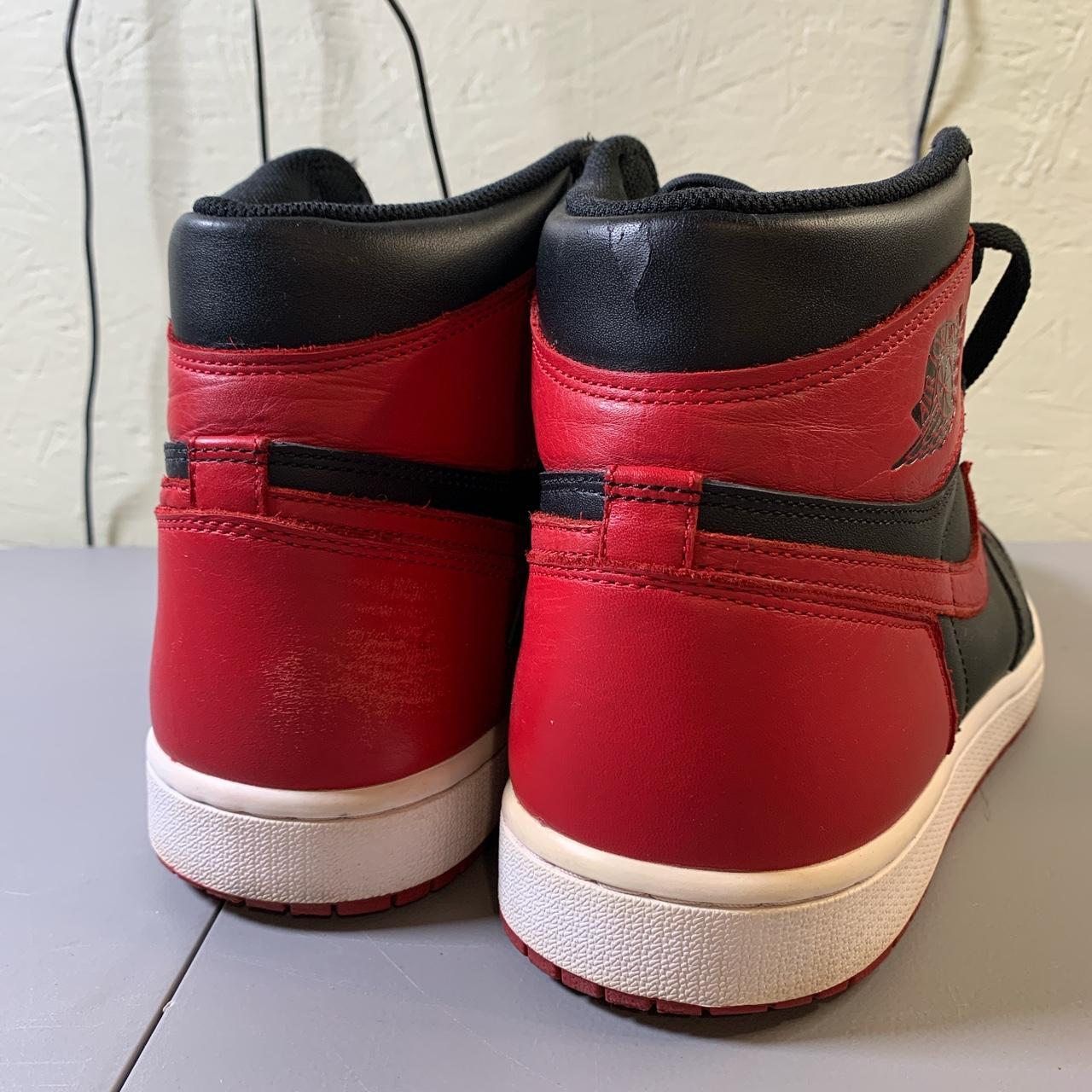 Air Jordan 1 High 2018 Bred Size 13M - Depop