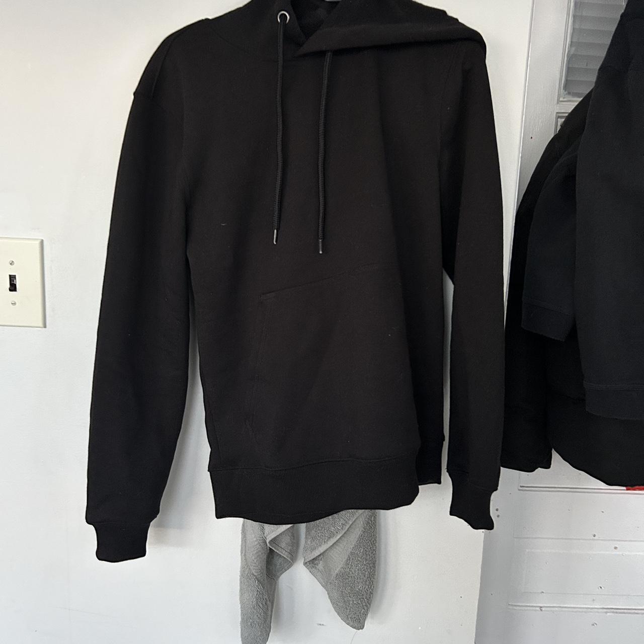 All black hoodie - Depop