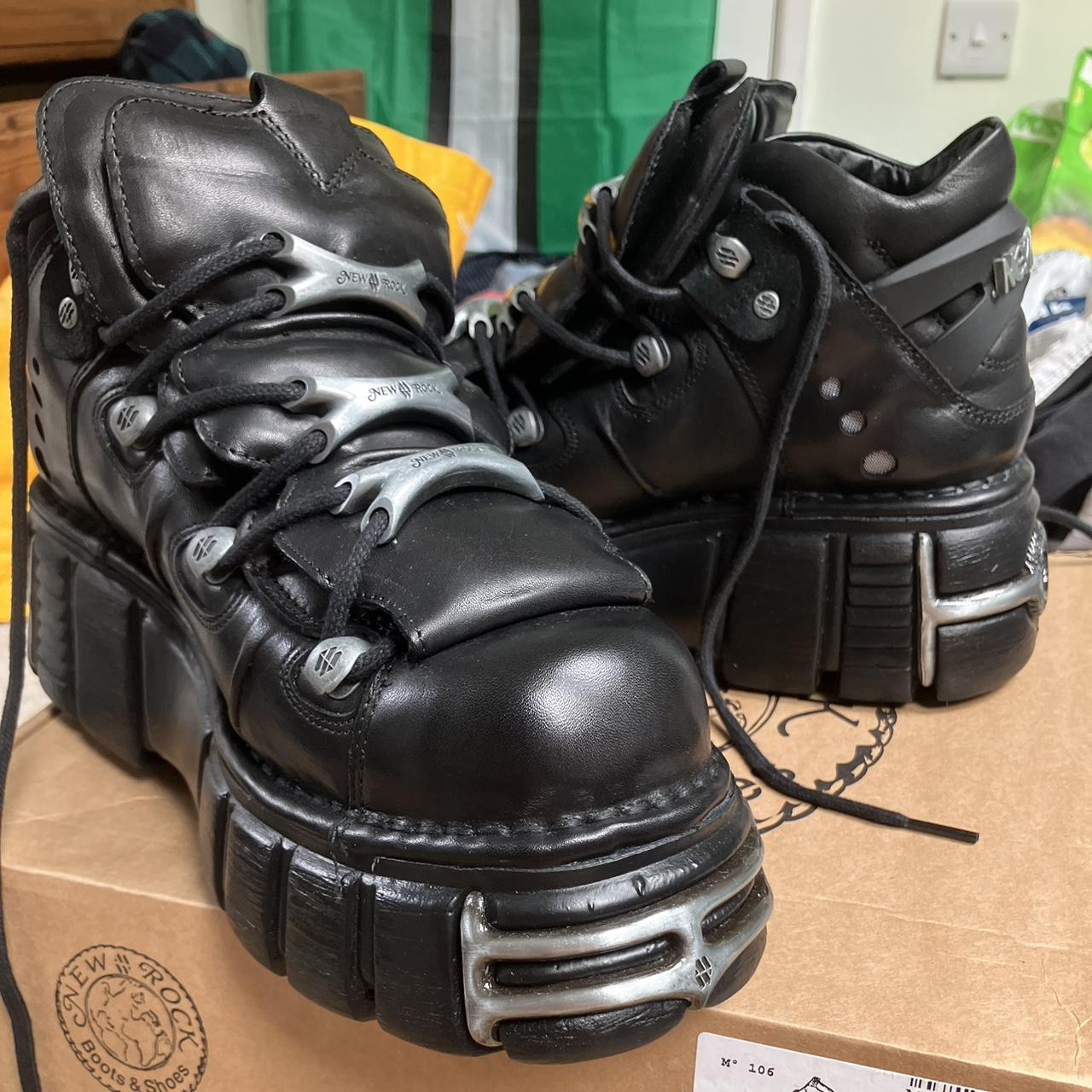 🖤 New Rock black and silver boots 🖤 NEVER WORN B4... - Depop