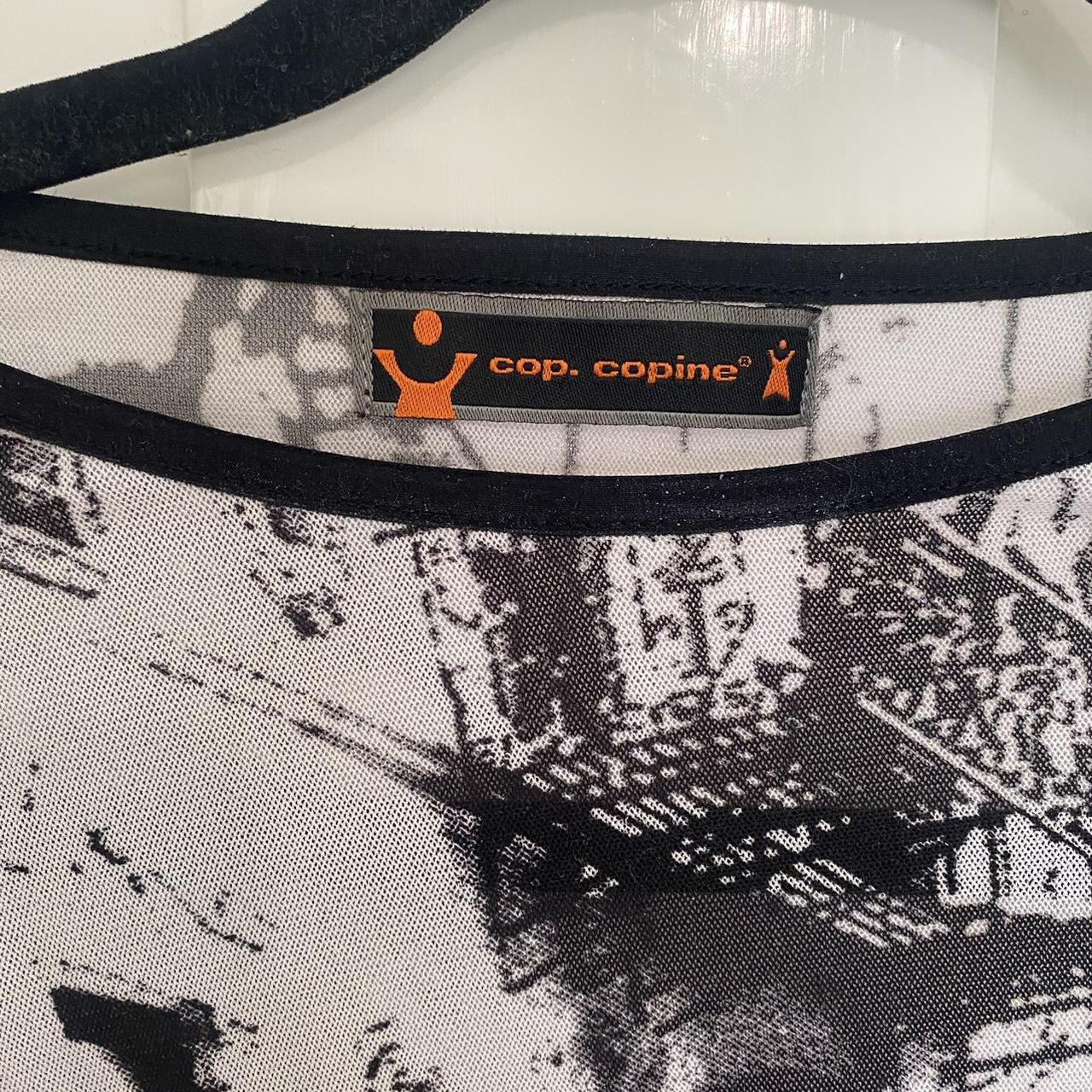 Red and Black Cop Copine Mesh Top Very rare Size... - Depop