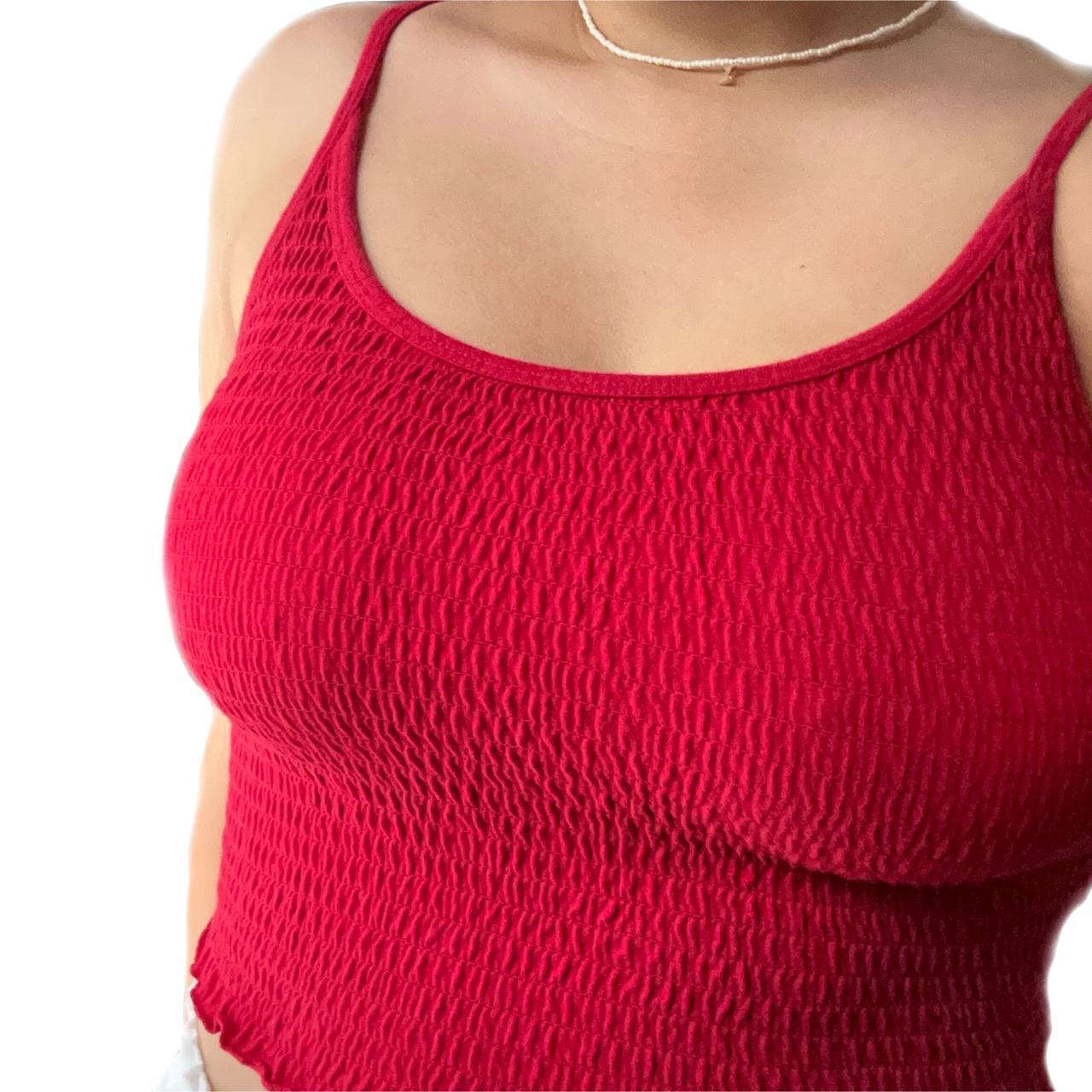 basic red tank top💋 perfect for the... - Depop