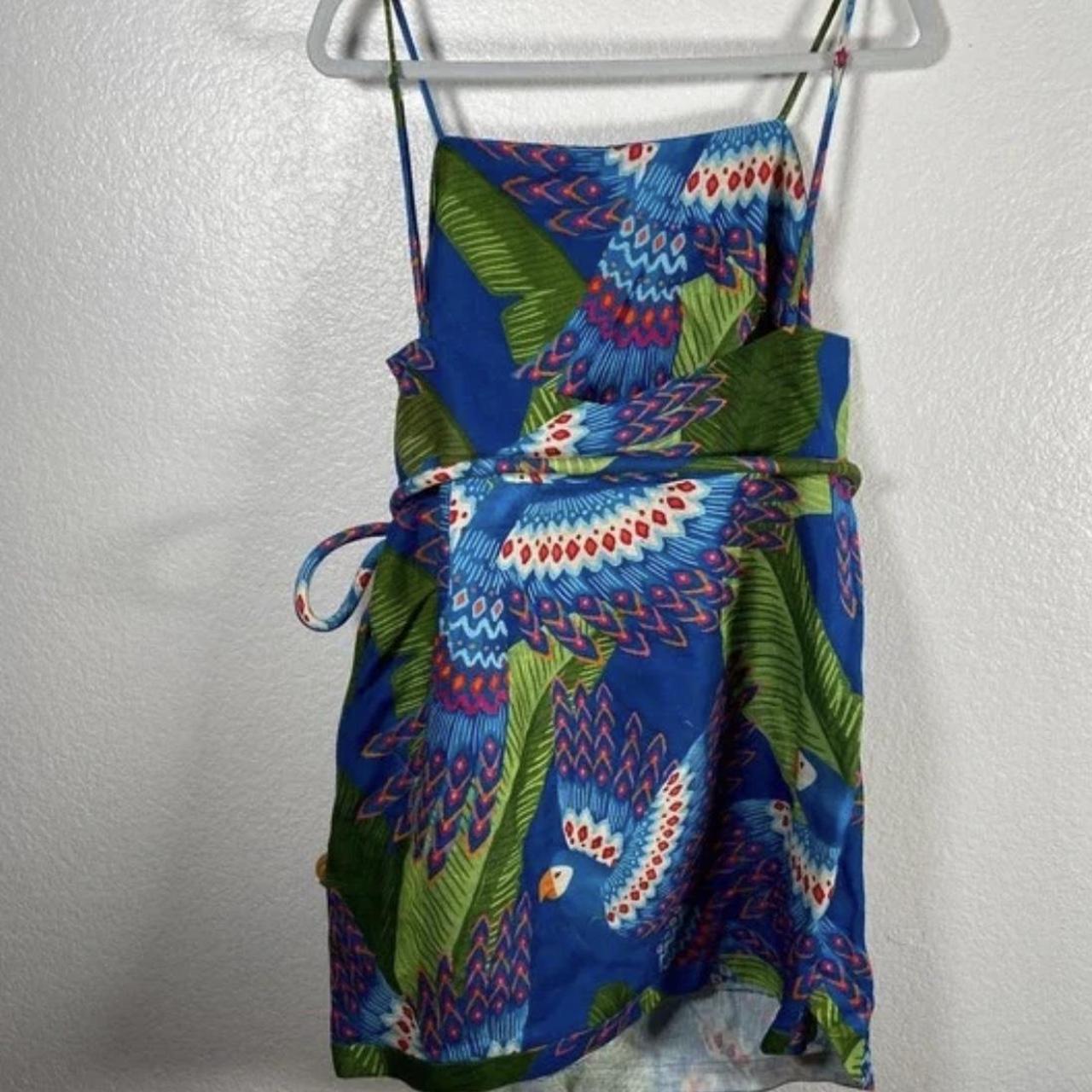 Farm Rio parrot dress! Brand new with tags dead... - Depop