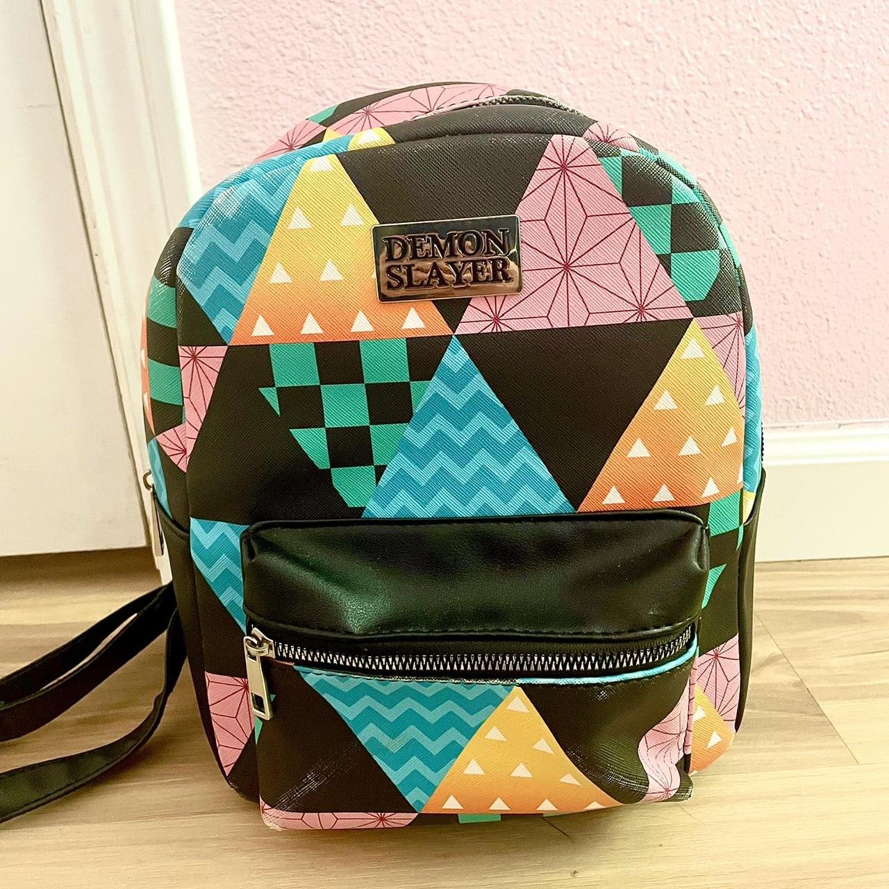 demon slayer mini backpack, great condition #anime... - Depop