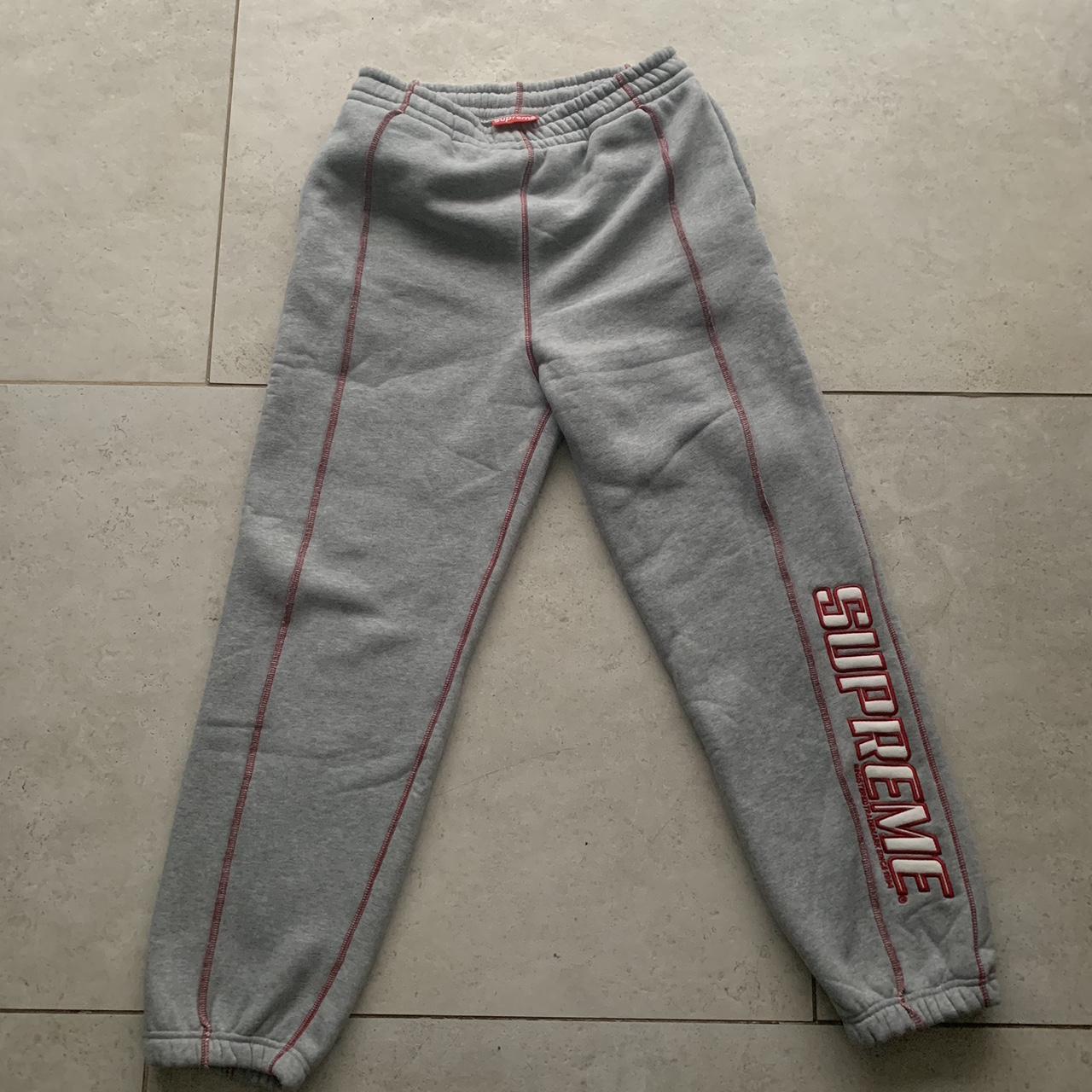 Supreme grey tracksuit stitched Brand new Fast... - Depop