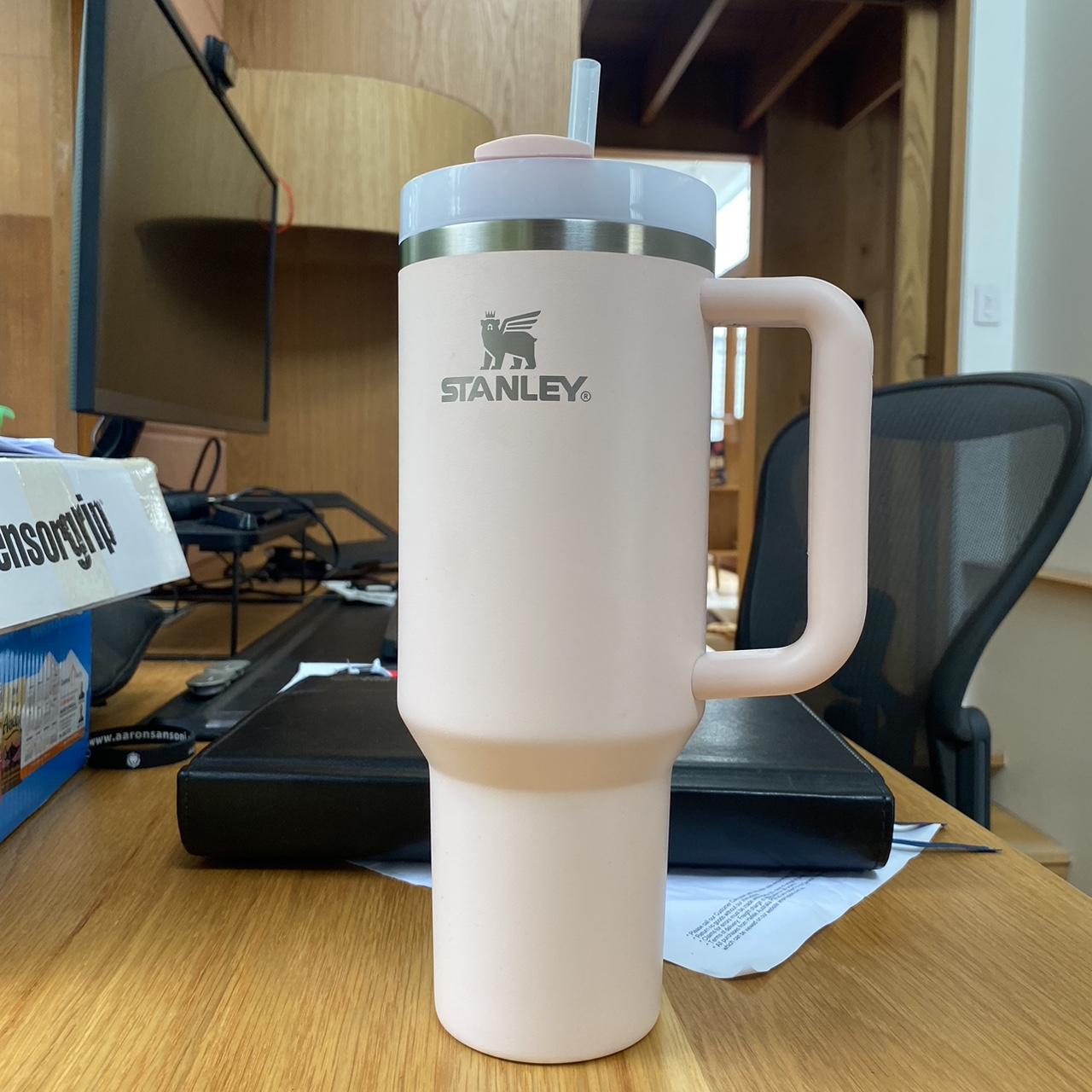 1L light pink stanley cup barely used and super... - Depop