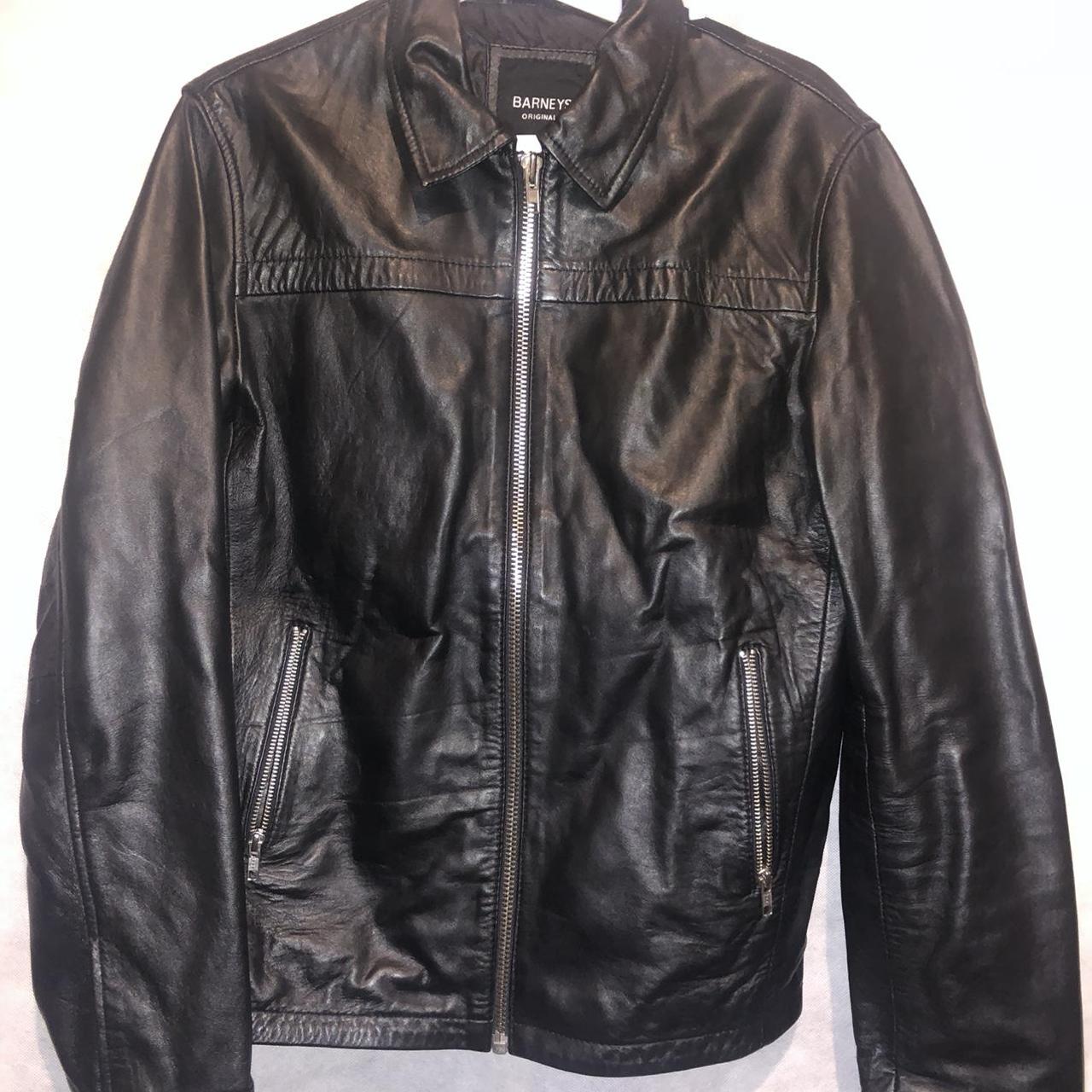 Barneys original leather jacket men’s L. No flaws.... - Depop