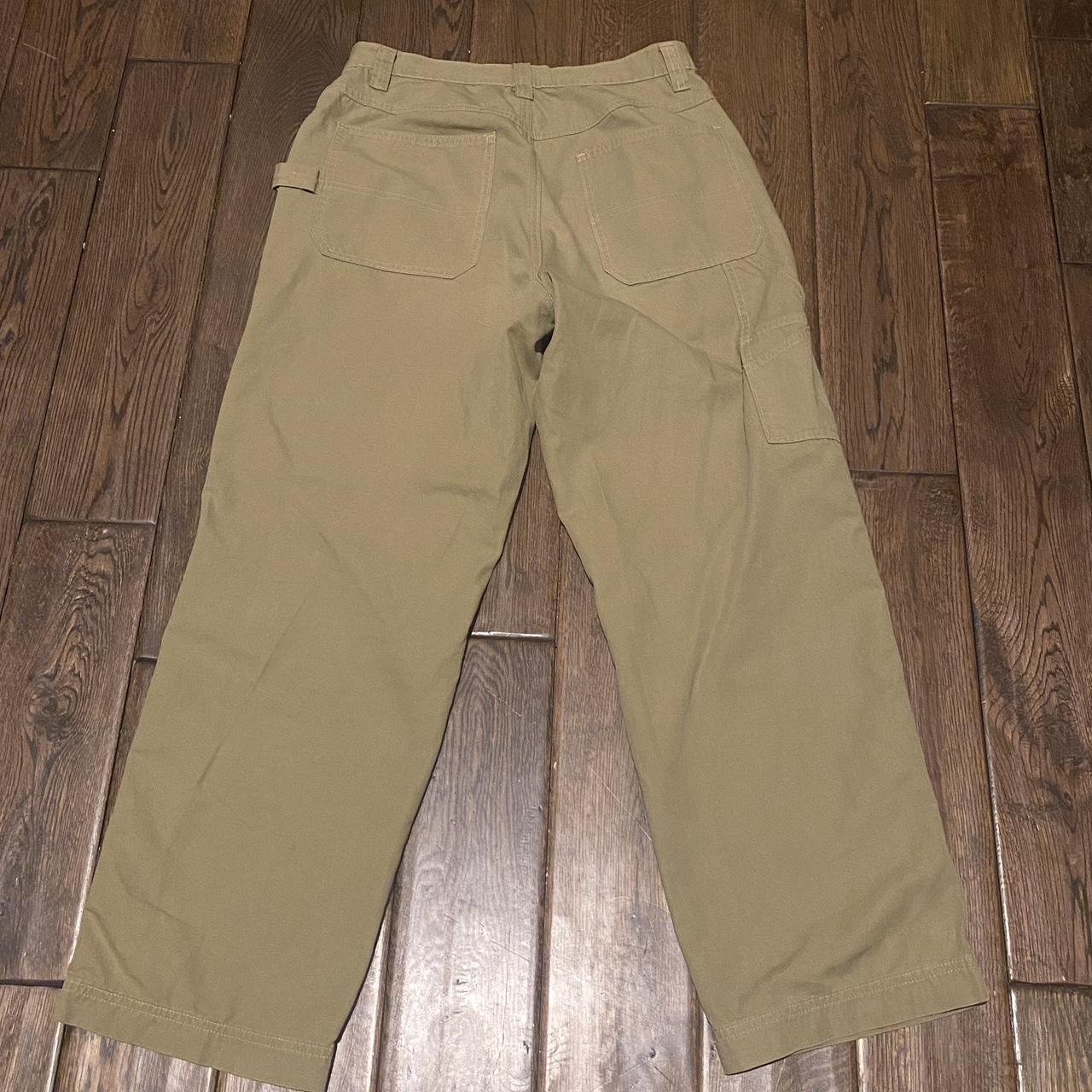 Old navy tan carpenter pants Waist 32 in Inseam 30... - Depop