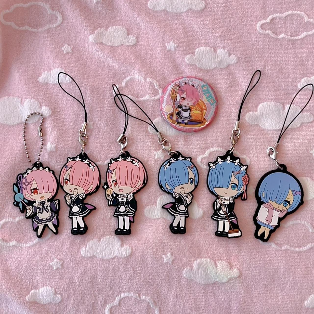 re:zero - rem & ram merch lot. ⋅˚₊‧ ୨୧ ‧₊˚ ⋅ • 2... | Depop