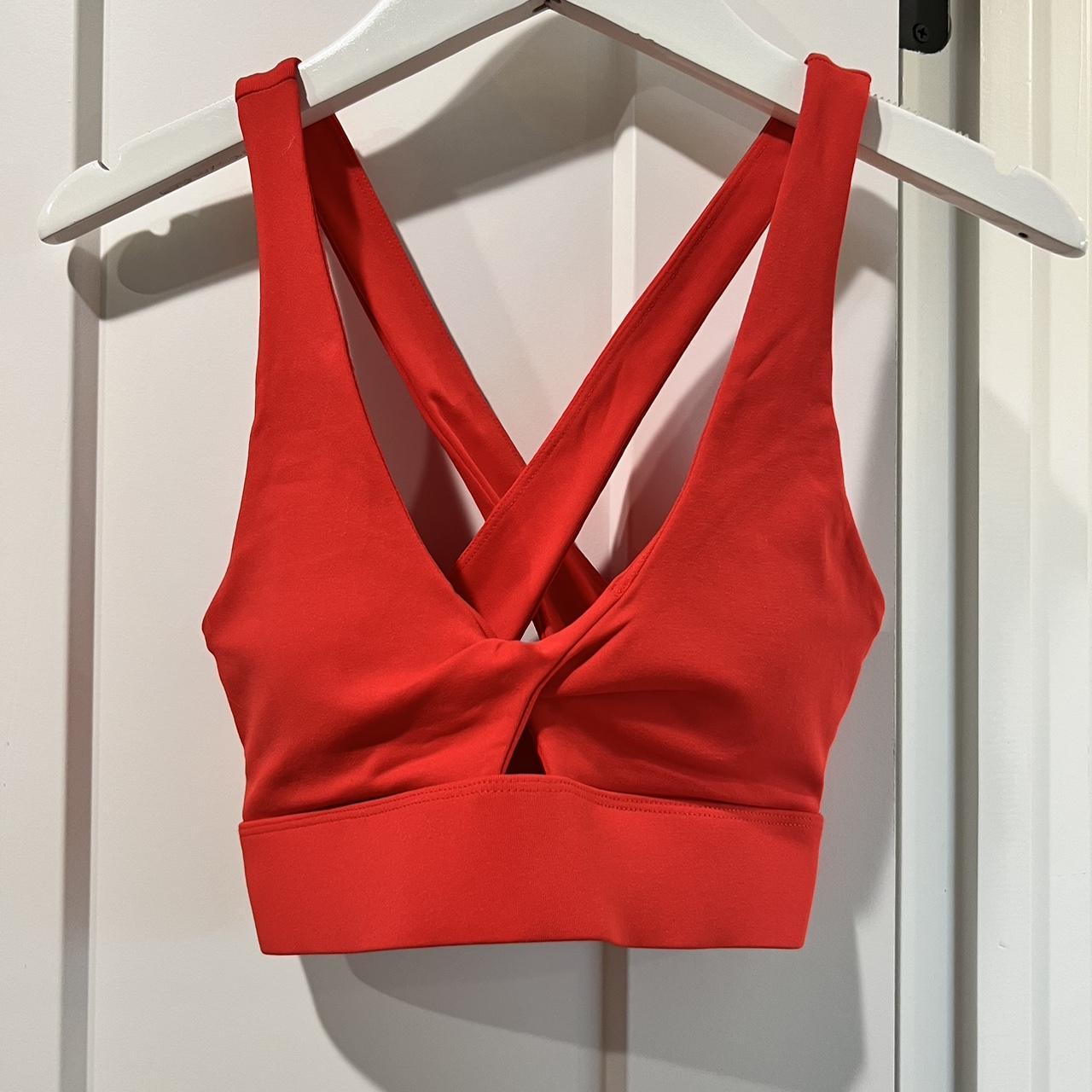 Fabletics Women's Red Bra | Depop