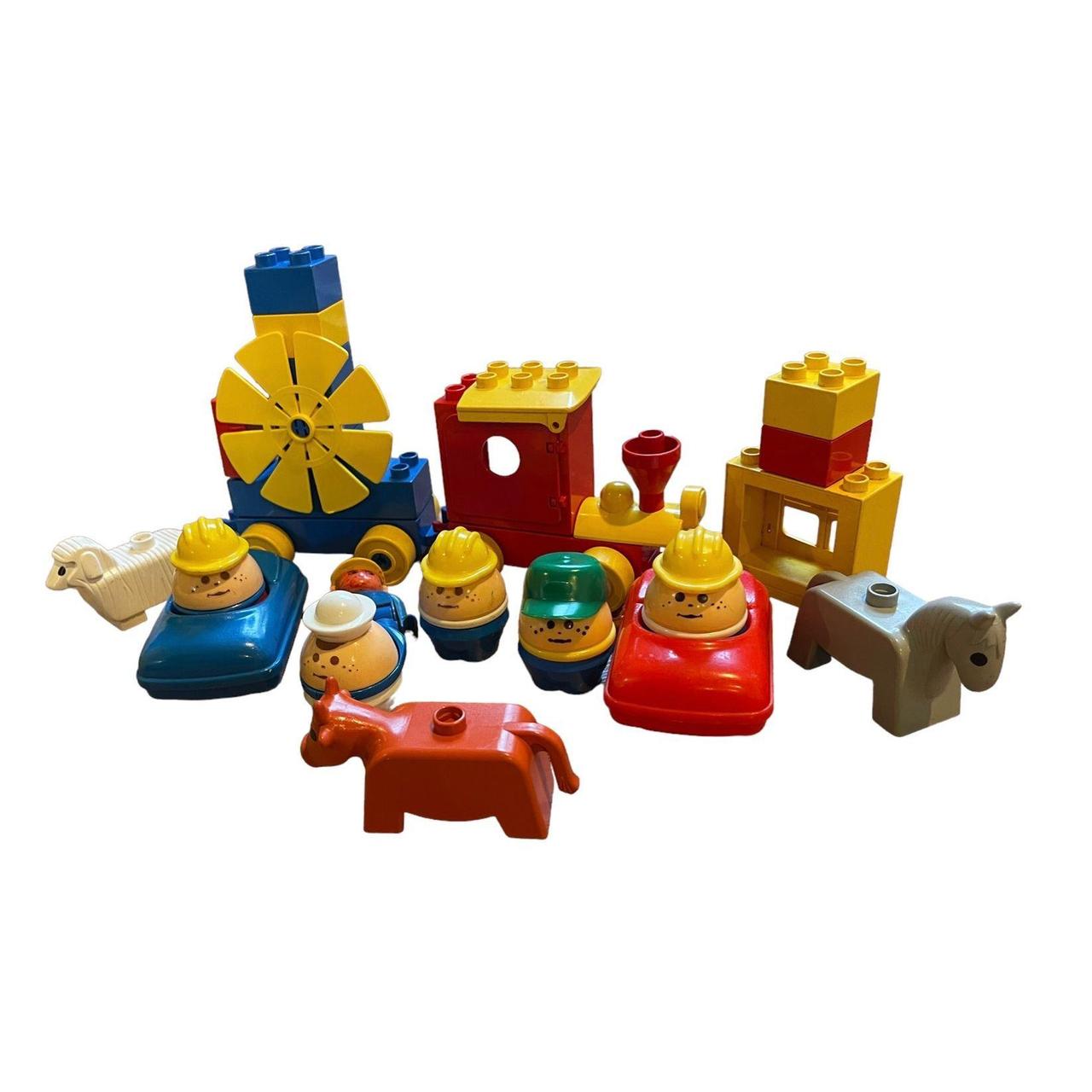 Red and Yellow Building-sets-blocks | Depop